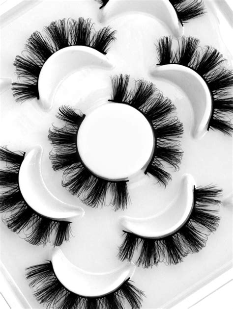 5 Pairs Lashes DD Curl Russian Lashes 3D Eyelashes Reusable Fluffy