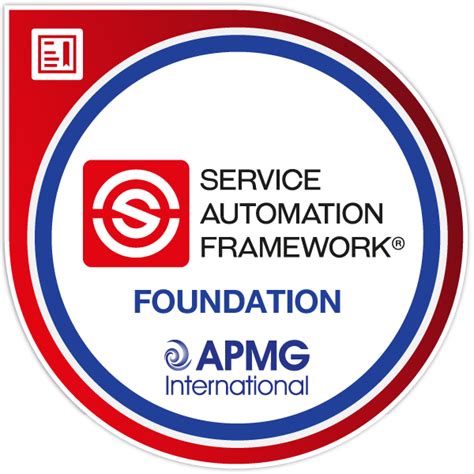 service automation framework saf foundation credly