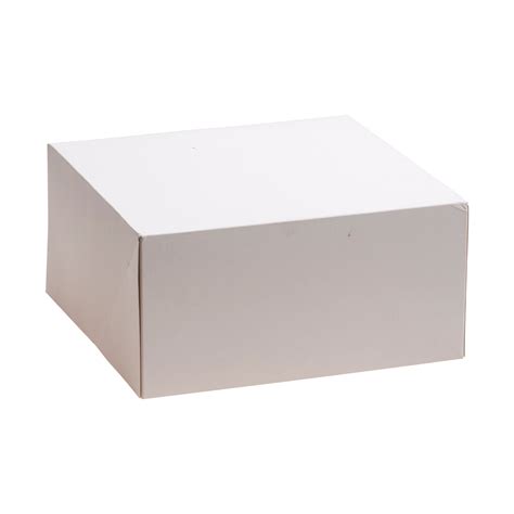 CAJA TARTA BLANCA CARTÓN 26X26X13CM Dekora