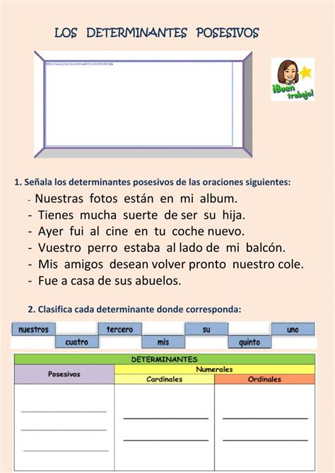 Demostrativos Y Posesivos Ejercicios Breksenemepe