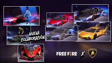 TODOS LOS ÍTEMS DE LA NUEVA COLABORACIÓN DE FREE FIRE X LAMBORGHINI