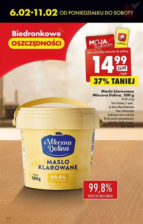 Biedronka 06 02 2023 W tym tygodniu masło klarowane