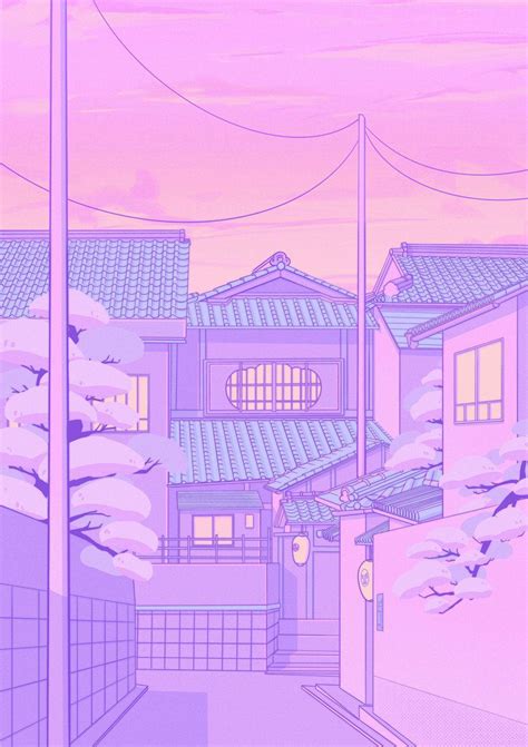 Aesthetic Japanese Purple Wallpapers Wallpaper Cave