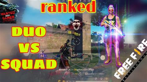 Ranked Duo Vs Squad Full Epic Gameplay Free Fire YouTube