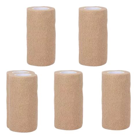 Bandagem Atadura Elástica Flexível Tipo Coban Kit 5unid 10cm Frete grátis