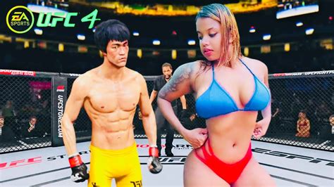 PS5 Bruce Lee Vs Model Rebecca EA Sport UFC 4 YouTube
