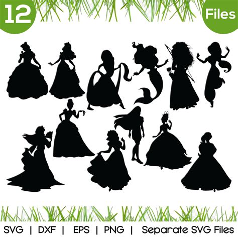 Disney Princess Svg Cut Files Vector Svg Format