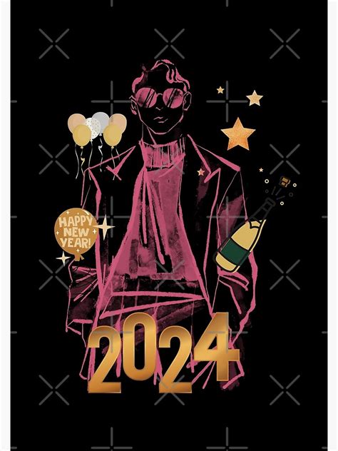 Impression photo for Sale avec l œuvre Bonne année 2024 Bonjour