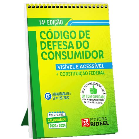 Código Defesa Consumidor Atualizado 14º Edição 2023 2024 no Shoptime