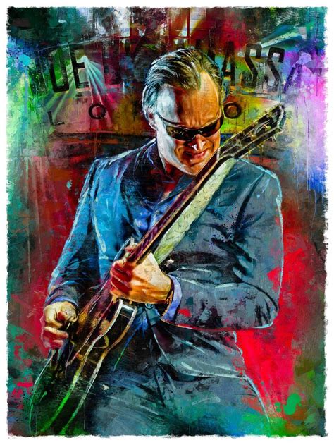 A Painting Of A Man Holding A Guitar