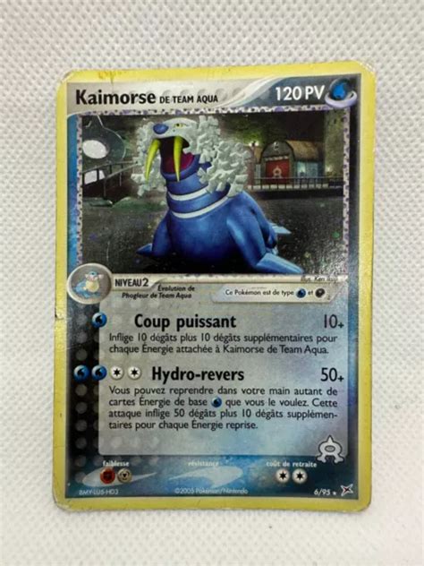 CARTE POKEMON KAIMORSE 6 95 Holo Bloc EX Team Aqua VS Team Magma FR