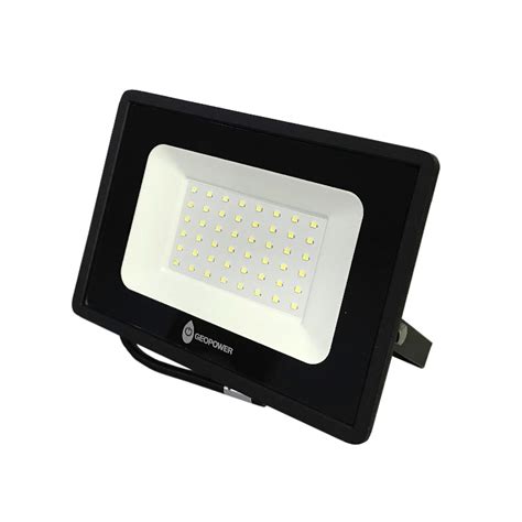 REFLECTOR FLAT LED LUZ FRÍA 50W GEOPOWER