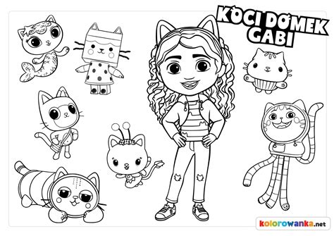 Koci Domek Gabi Kolorowanka Kolorowanki Dla Dzieci Do Druku