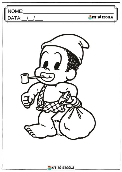 Desenhos do Saci Pererê para Colorir SÓ ESCOLA
