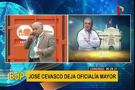 José Cevasco deja oficialía mayor del Congreso Vídeo Dailymotion