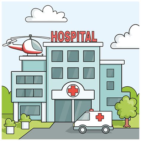 How To Draw A Hospital Really Easy Drawing Tutorial