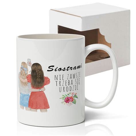 Kubek ceramiczny 2 PRZYJACIÓŁKI SIOSTRY 07 330 ml StyleCouture