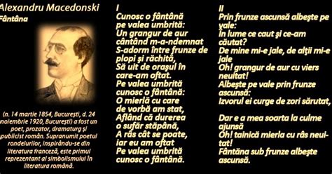 Moara Lui Gelu Lumea Poeziilor Alexandru MACEDONSKI