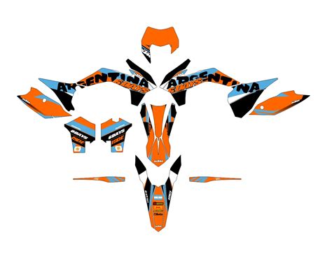 Kit déco KTM EXC EXC F 2014 2016 Six Days Argentine Boutique
