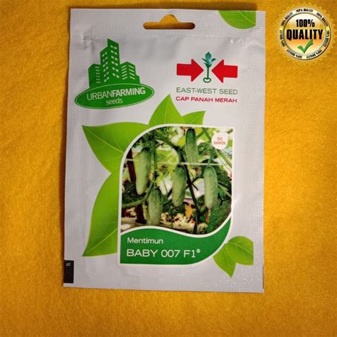 Jual Benih Timun Mentimun Ketimun Baby 007 F1 50seeds Cap Panah Merah