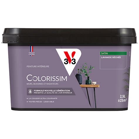 Peinture Colorissim satin Lavande séchée 2L5 Bricorama