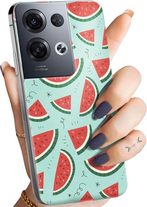 Etui Do Oppo Reno 8 Pro 5G Owoce Arbuz Ananas Cytryny Obudowa Case