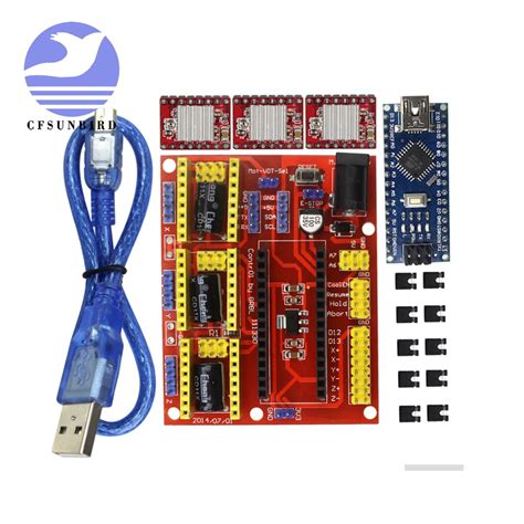 3dv4 cnc shield v4 nano 3 0 3pcs a4988 reprap stepper drivers set shopee philippines
