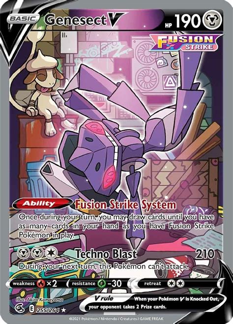 Genesect V Alternate Full Art SWSH08 Fusion Strike Pokemon