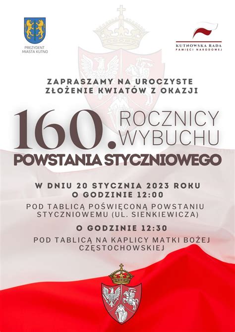 160 rocznica wybuchu powstania styczniowego Urząd Miasta Kutno