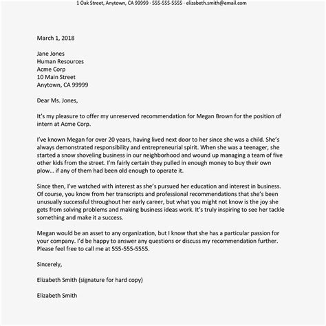 Good Things To Say On A Recommendation Letter