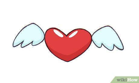 Cómo dibujar un corazón con alas