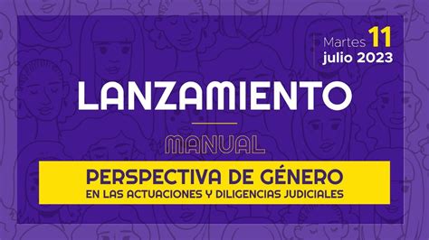 Lanzamiento del Manual Perspectiva de género en las actuaciones y