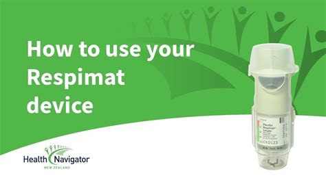 How To Use Your Respimat Device YouTube