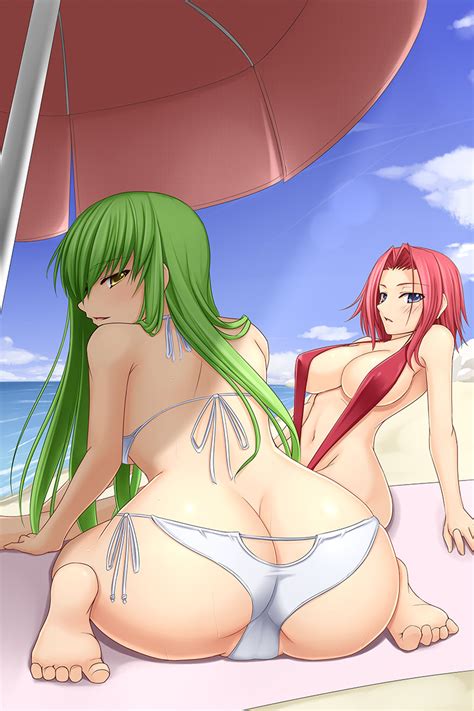 C C And Kallen Stadtfeld Shuugetsu Karasu Code Geass