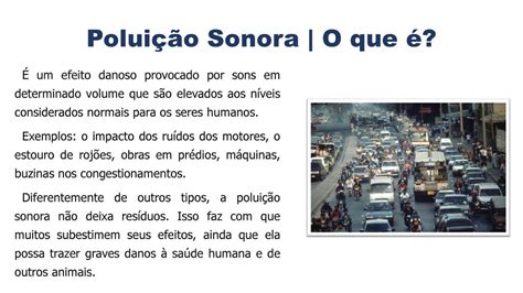 Poluição Sonora e Visual ppt carregar