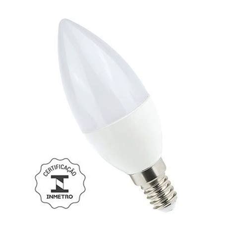 Lâmpada Vela LED Leitosa 6W 6000k E14 E27 Bivolt Luminatti Submarino