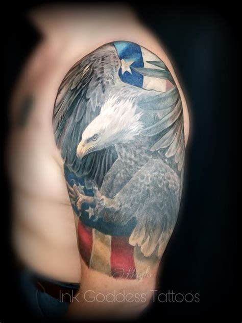 Bald Eagle With American Flag Tattoo By Haylo By Haylo TattooNOW