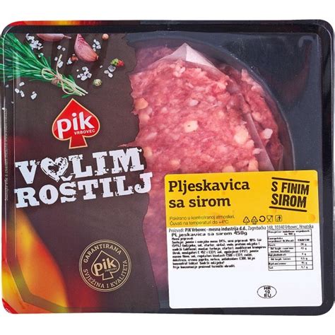 Pljeskavica sa sirom Pik 450 g Kaufland Akcija Njuškalo katalozi