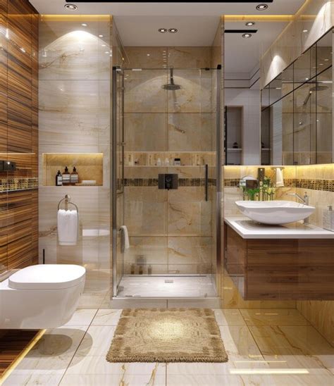 Luxurious Modern Bathroom Design Premium Ai Generated Image