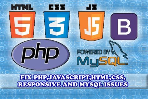 fix javascript html css php mysql and responsive by meeedbkr fiverr