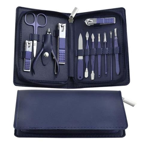 Kit Manucure Pedicure Coupe Ongle Professionnel Coupe Cuticule Acier