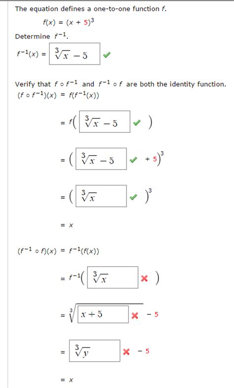 solved the equation defines a one to one function f f x
