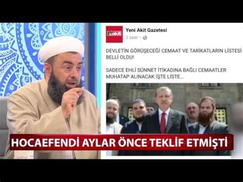 DEVLETİN GÖRÜŞECEĞİ CEMAAT VE TARİKATLAR BELLİ OLDU YouTube