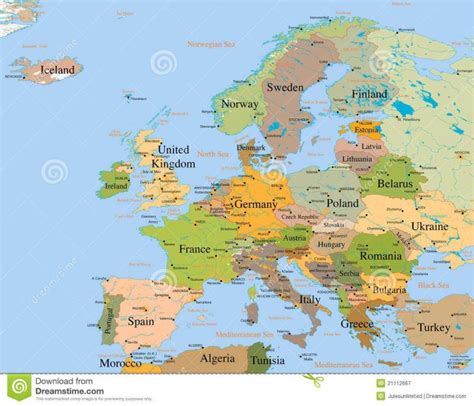 Carte De L Europe D Taill E Vacances Arts Guides Tout Carte Des