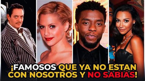 13 Actores FAMOSOS Que Han MUERTO Y NO SABIAS CONTENIDO SENSIBLE