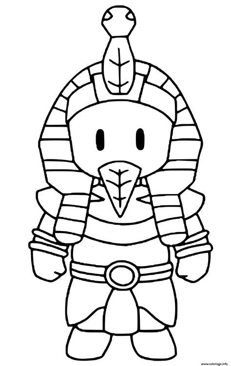 Coloriage Pharaoh Stumble Guys Dessin Stumble Guys Imprimer
