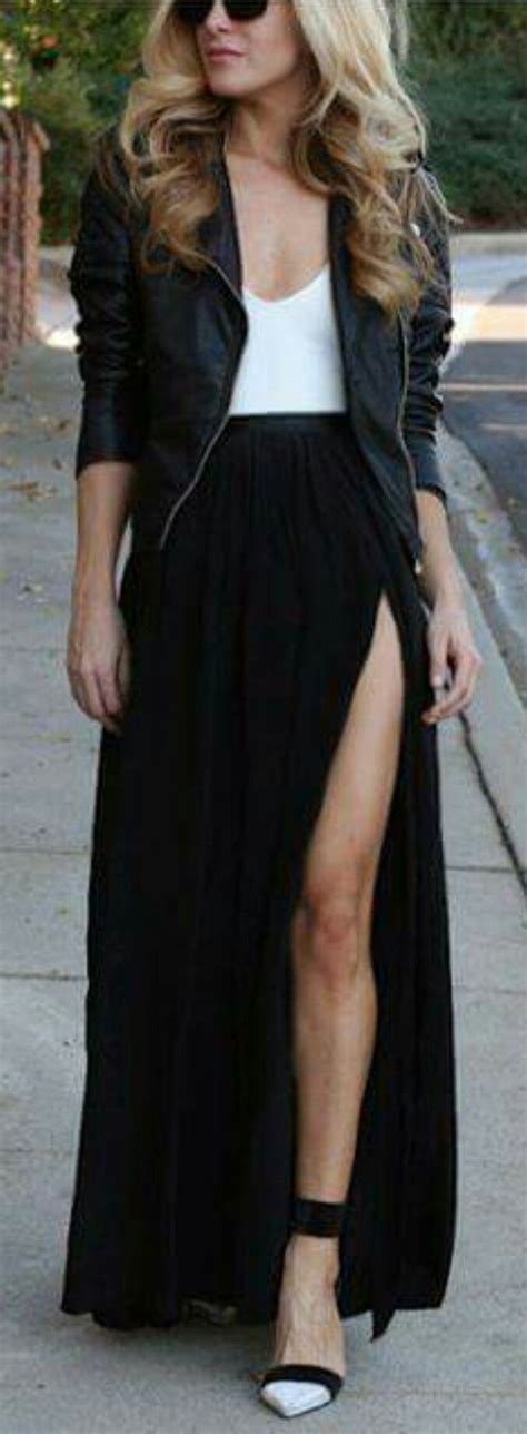 Introducir Imagen Outfit Con Falda Negra Larga Abzlocal Mx