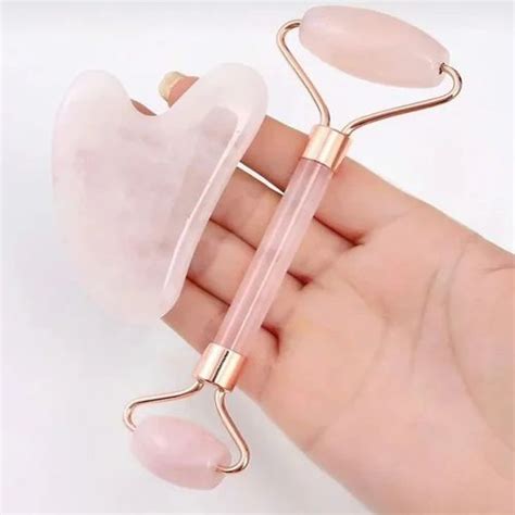 Z Stone Pink Rose Quartz Face Massage Roller Set At Rs 300 Set In Chennai