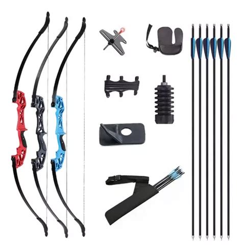 Kit Arco Recurvo Deportivo Flechas Y Accesorios Para Adultos Meses