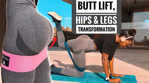 Top Resistance Band Booty N Leg Workout At Home Butt Lift Hips Thigh